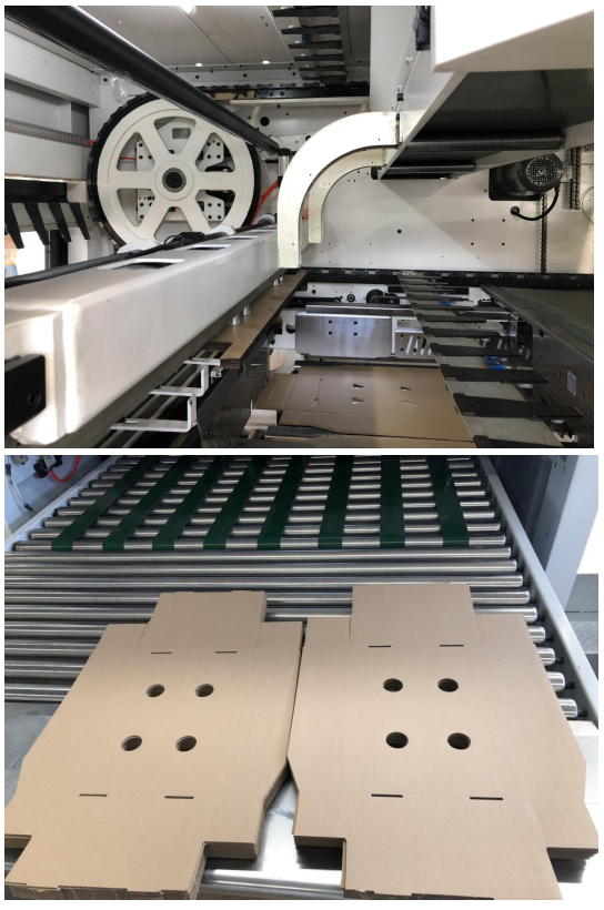 Corrugated Paper Carton Box Rotary Die Cutting Press Machine For Cardboard