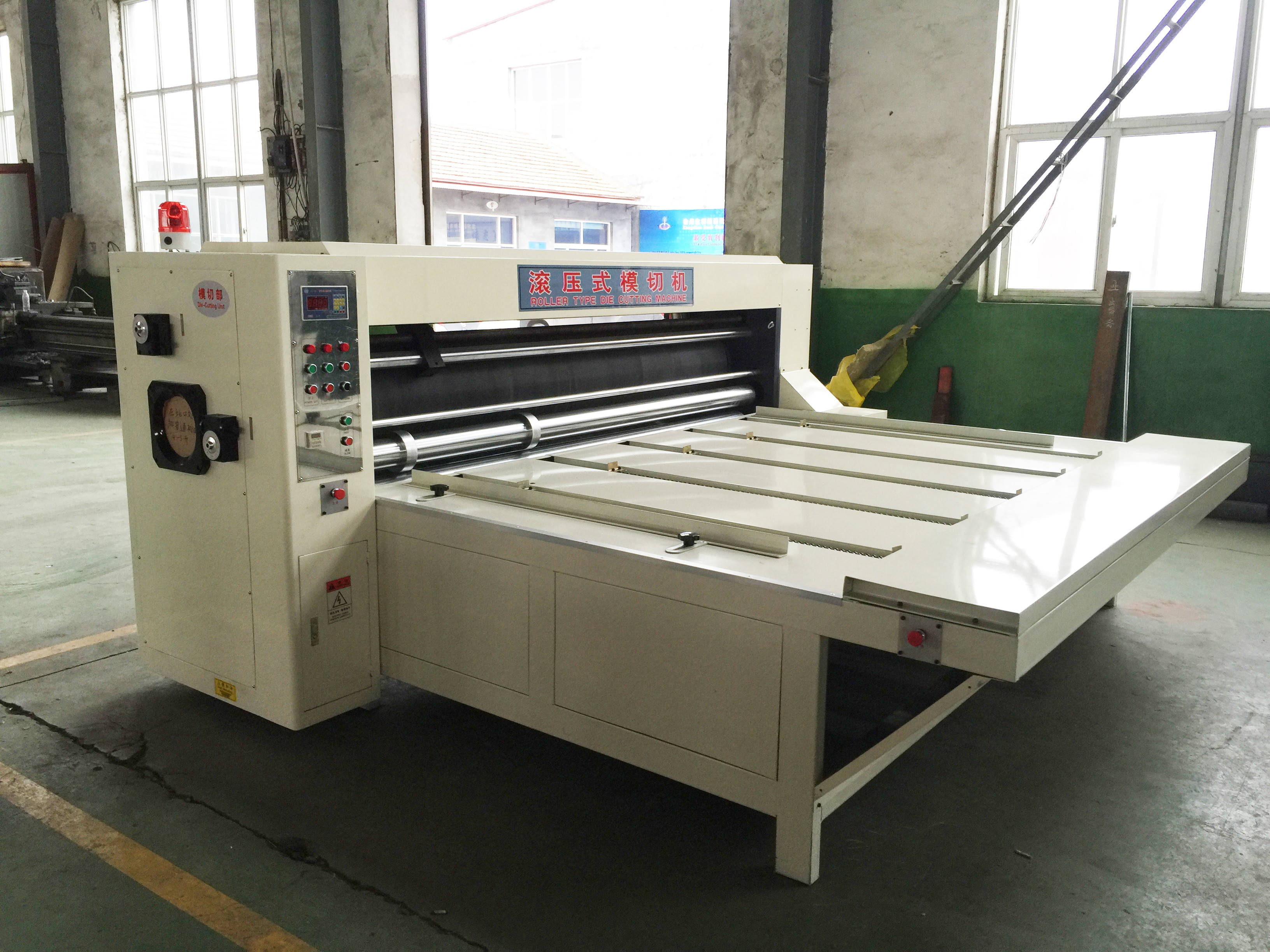 2400 Model Rotary Die Cutter Machine , Corrugated Board Cutting Machine ...