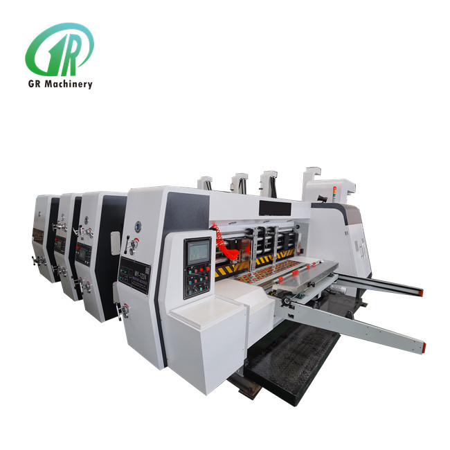 ISO PLC control Corrugated Carton Flexo Printing Machine With Slotting ...