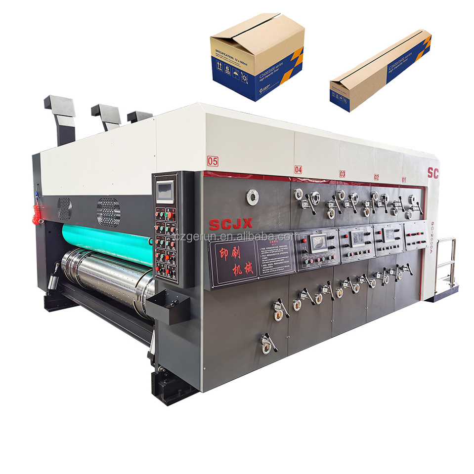 Corrugated Carton Flexo Printing Machine / Corrugated Carton Box ...